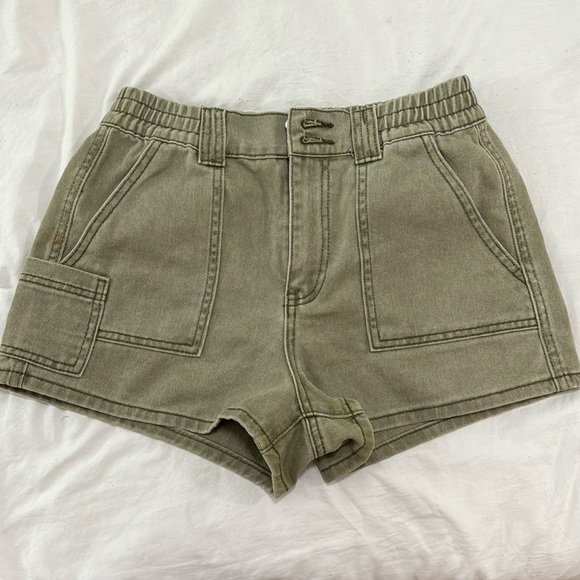 Shorts | Green Denim Shorts | Poshmark